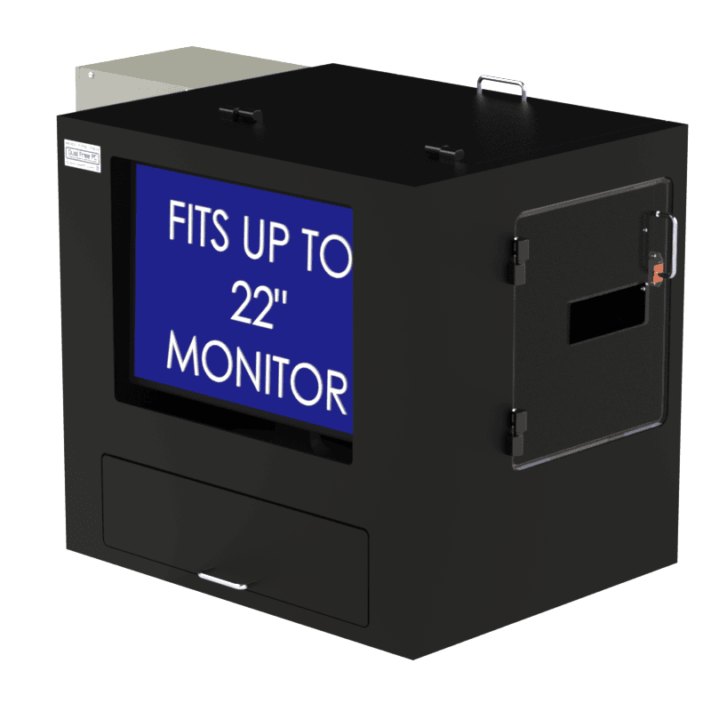 Air Conditioned Barcode Printer Workstation Enclosure - DFP200MKS-BP-PF ...