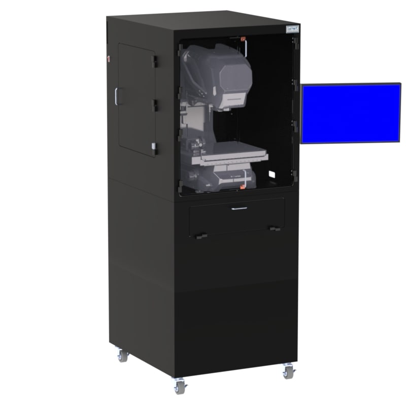 DFP201IM-X1330-TKB Filtered Mobile Workstation with a Double Door in ...