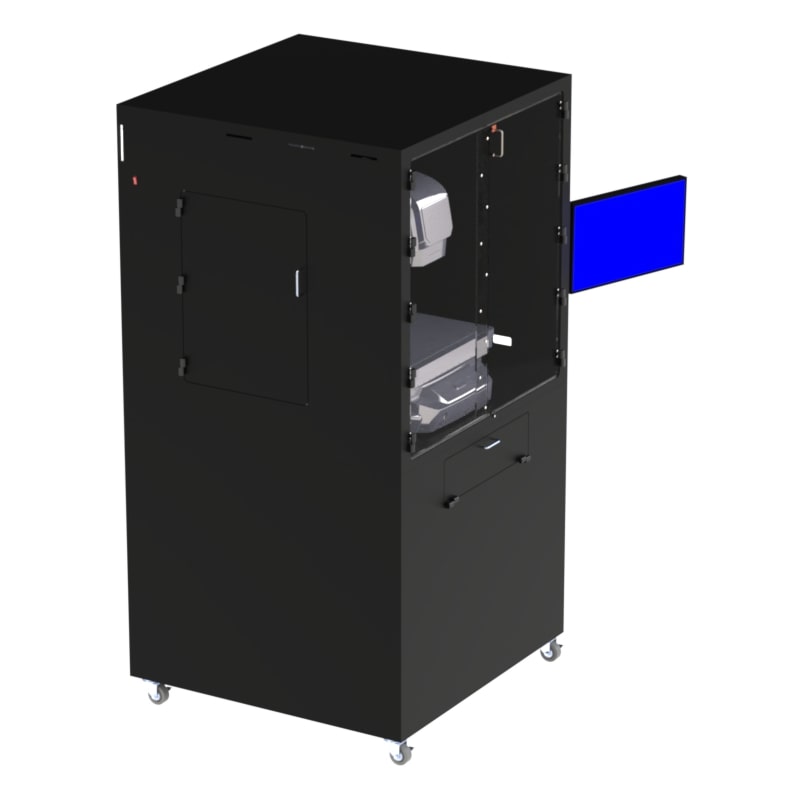 DFP201IM-X1540-TKB Filtered Mobile Workstation with Double Door in ...